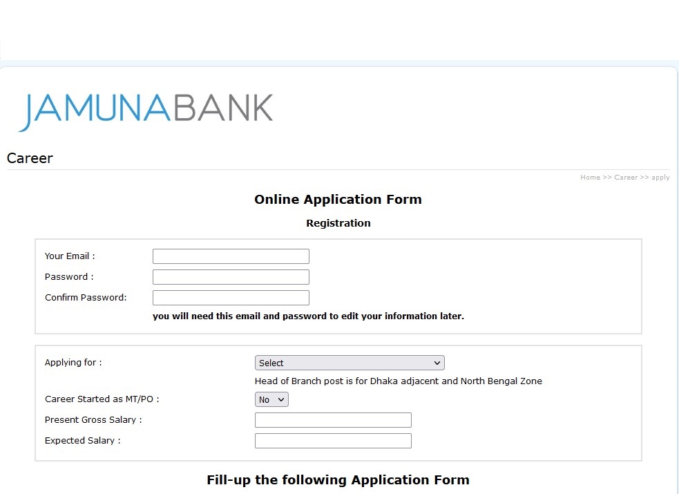 Jamuna Bank Job Apply 2023 - Jobs Test bd